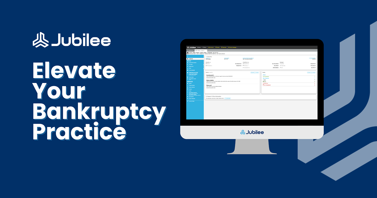 Jubilee Pro: Practice Management Software for Bankruptcy Professionals
